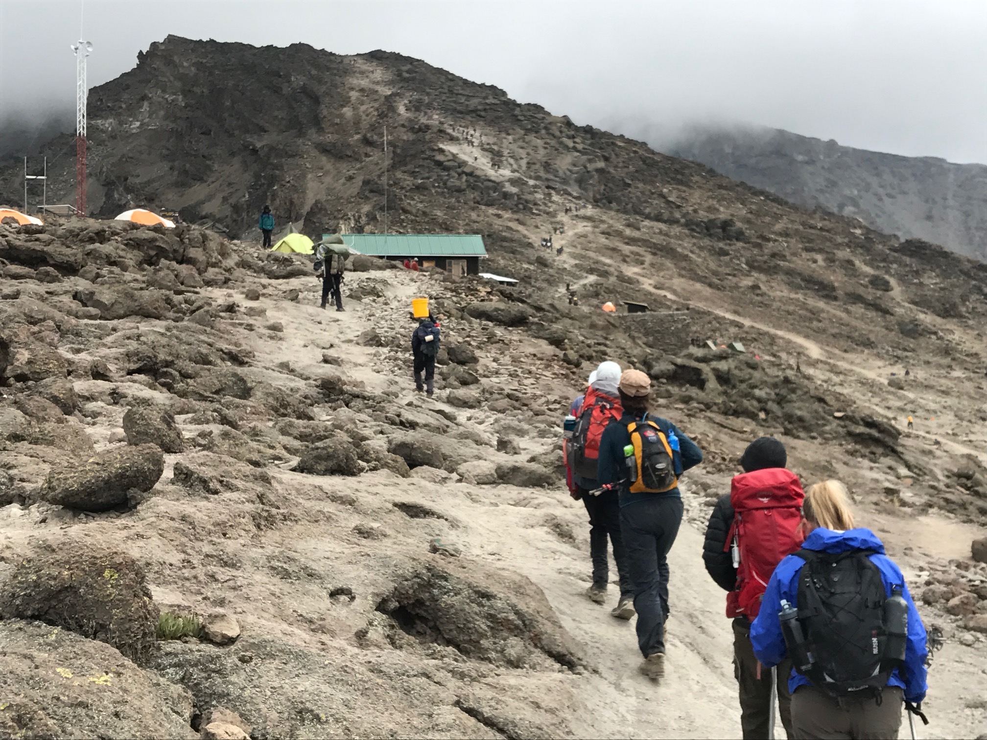 Arriving into Barafu Camp - Trekking Hero